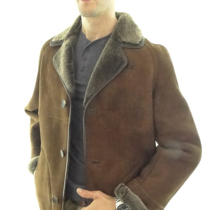 Men's Traditional Shearling Sheepskin Coat