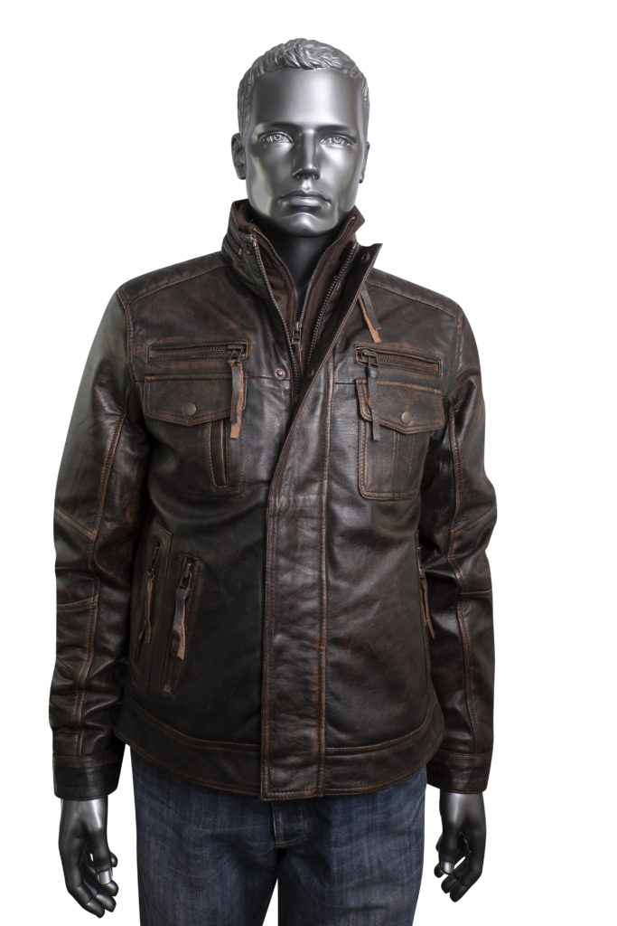 Men’s Vintage Leather Biker Jacket – Radford Leather Fashions-Quality ...